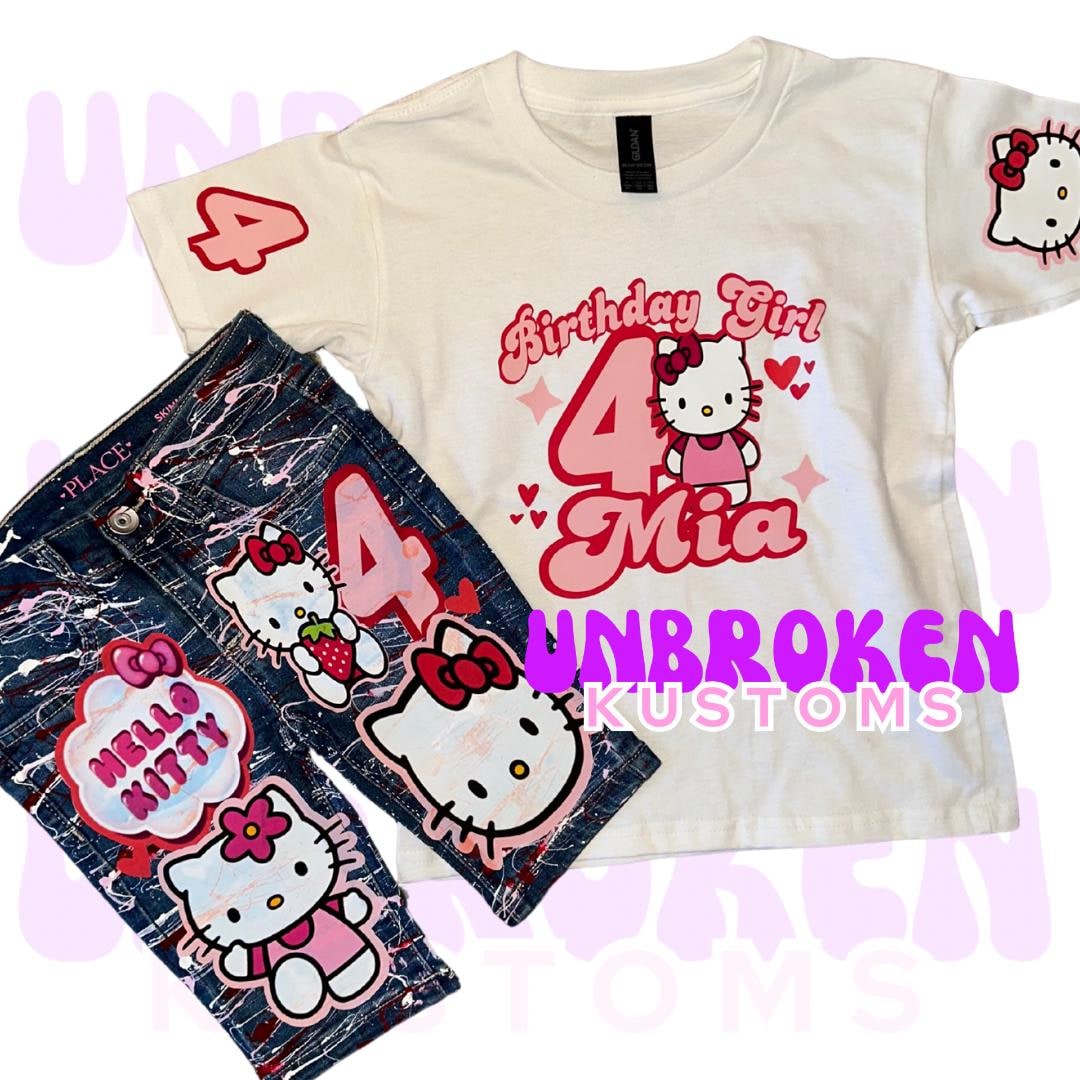 Custom Kids Birthday Party Set, Kids Birthday Outfit, Custom Kid ...