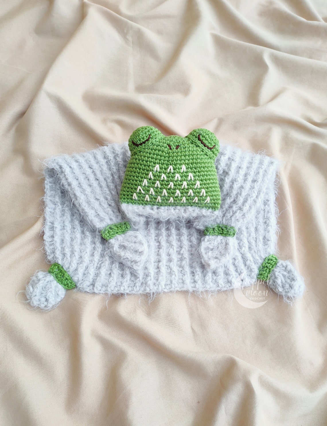 Frog Lovey Crochet Pattern, Security Blanket Pattern for Baby, Frog ...