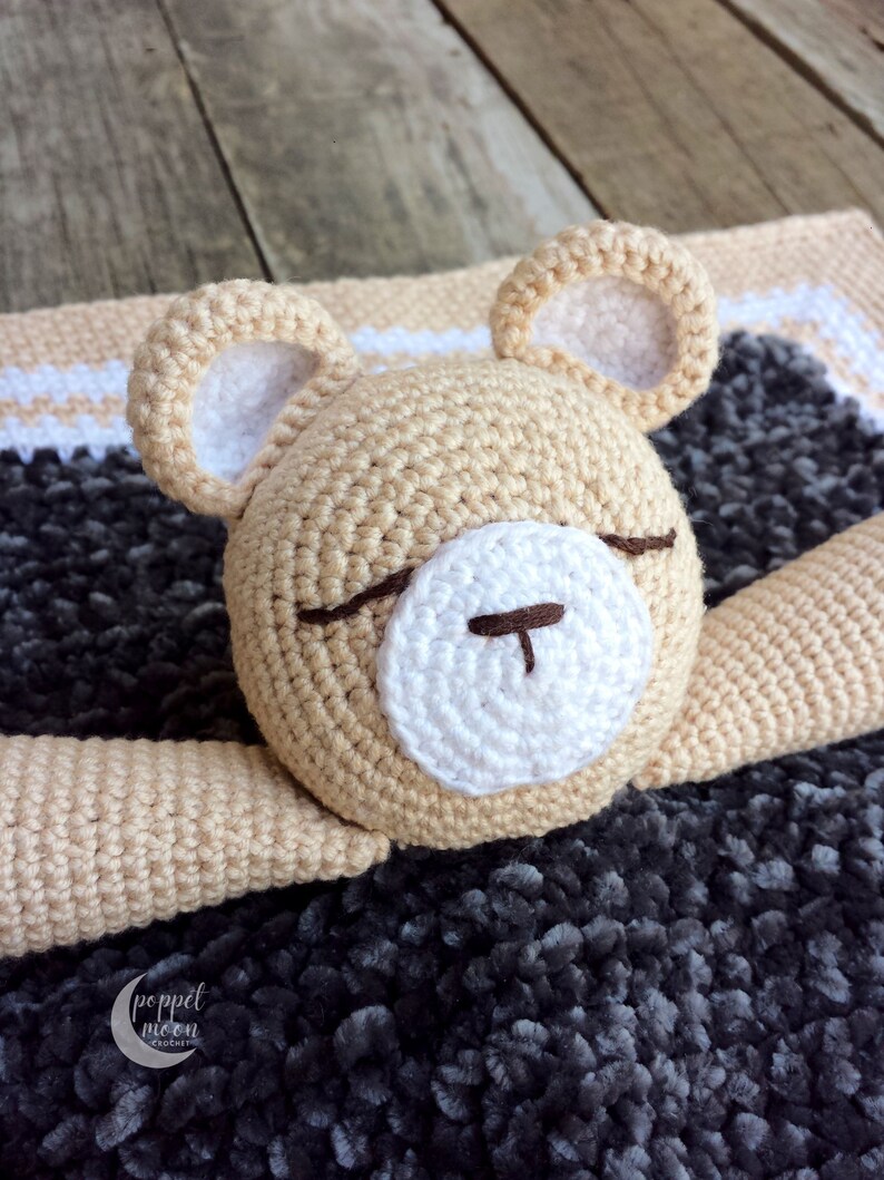 Teddy Bear Lovey Crochet Pattern Printable PDF - Etsy