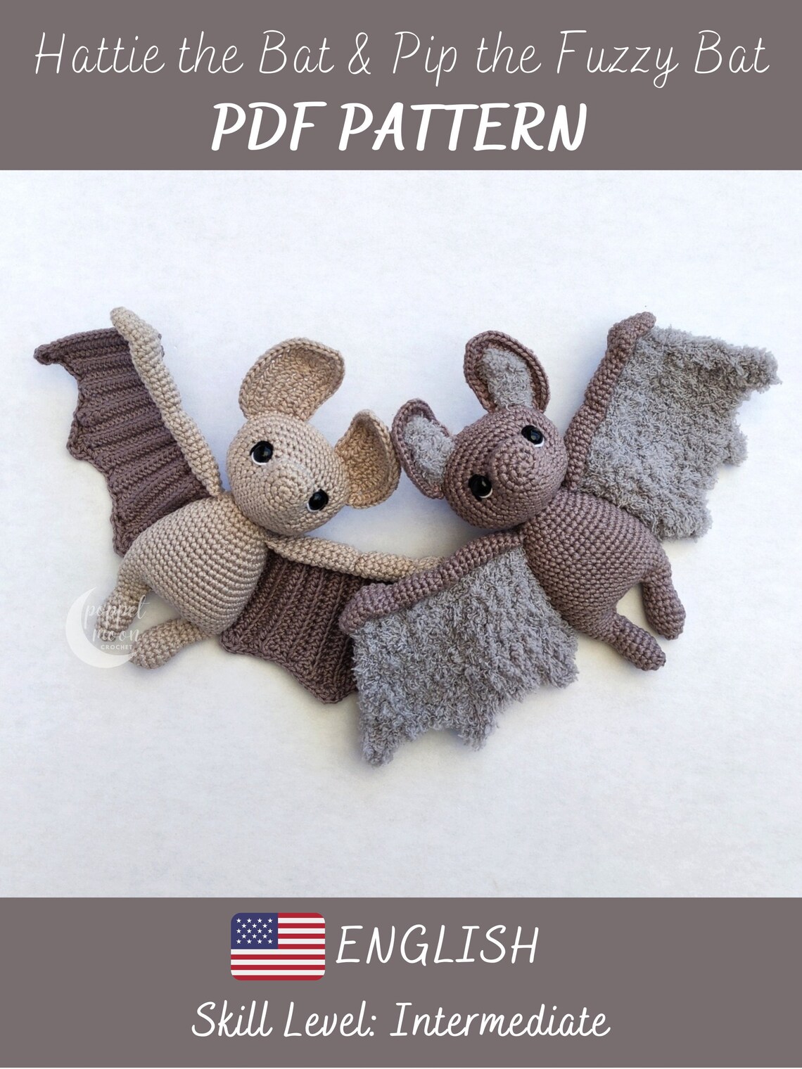 Cute Bat Crochet Pattern PDF Halloween Crochet Pattern - Etsy