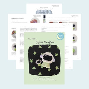 LOW SEW Alien Crochet Pattern, Amigurumi Alien, Crochet Keychain ...