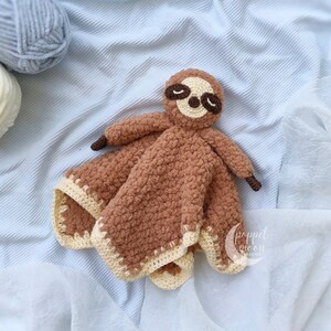 Sloth Lovey Crochet Pattern, Amigurumi Lovey Pattern, PDF Crochet ...