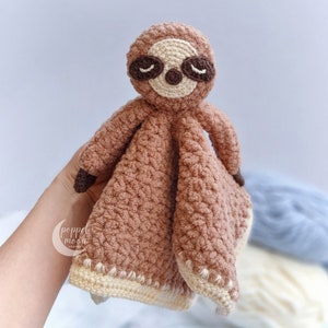 Sloth Lovey Crochet Pattern, Amigurumi Lovey Pattern, PDF Crochet ...