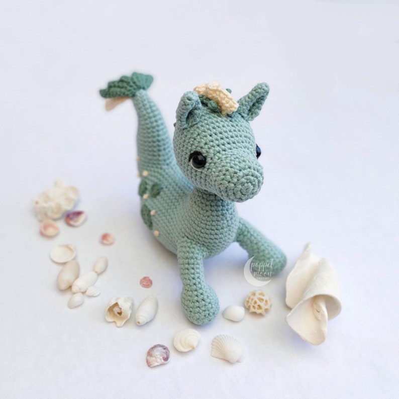 Hippocampus Crochet Pattern Fantasy Amigurumi Pattern Sea - Etsy