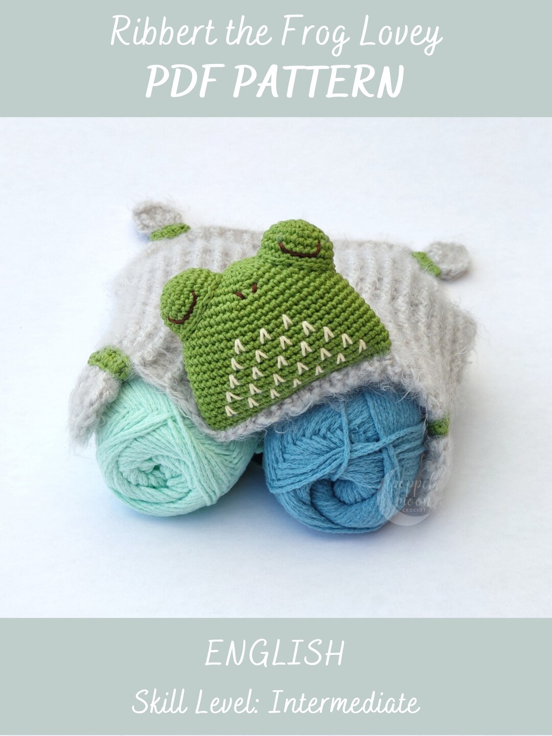 Frog Lovey Crochet Pattern, Security Blanket Pattern for Baby, Frog ...