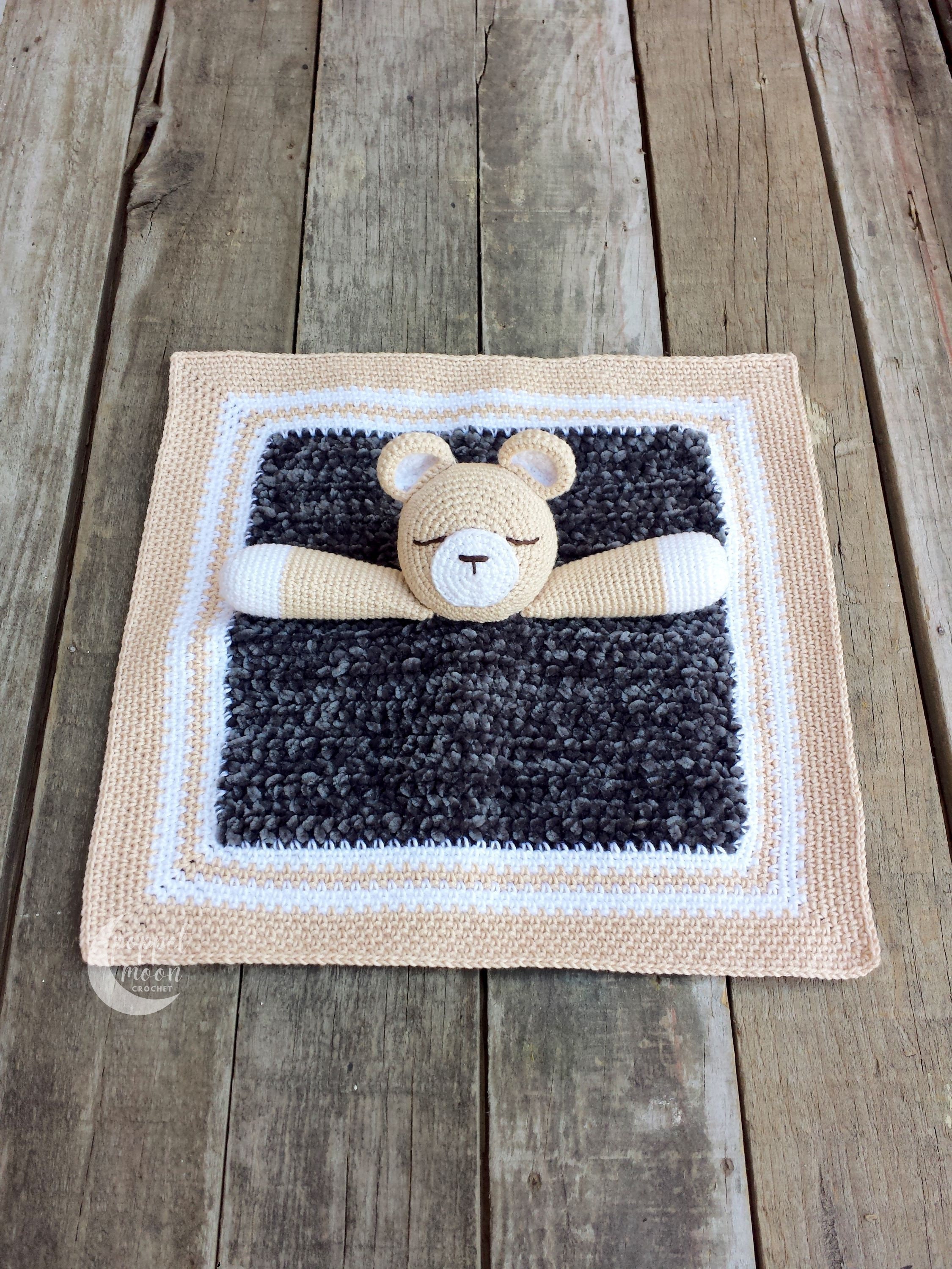 Teddy Bear Lovey Crochet Pattern Printable PDF - Etsy