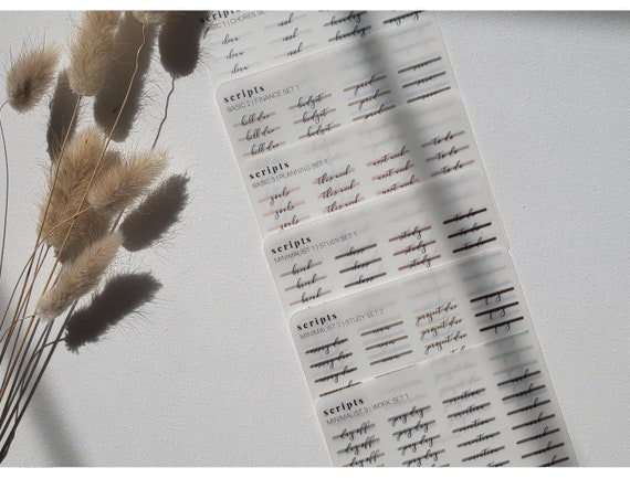 Paper & Party Supplies Minimalist Colour Palette Stickers Transparent ...