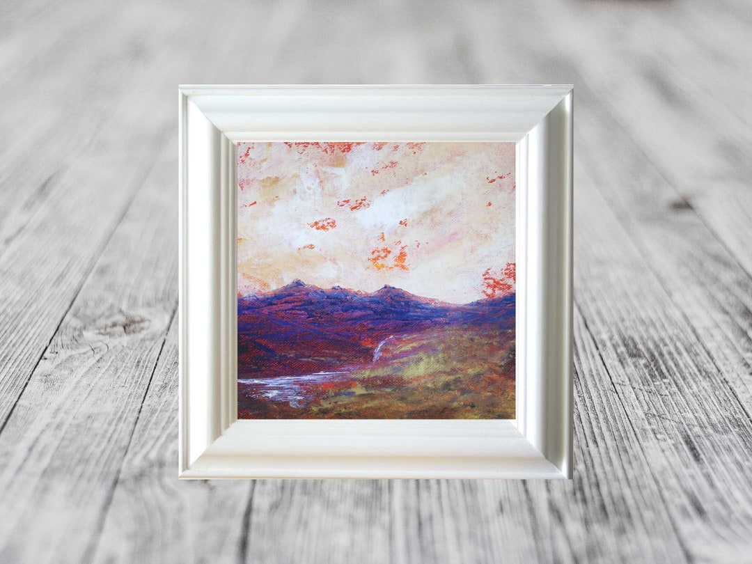 Allt Dearg, Red Waterfall Scottish Modern Contemporary Impressionist ...