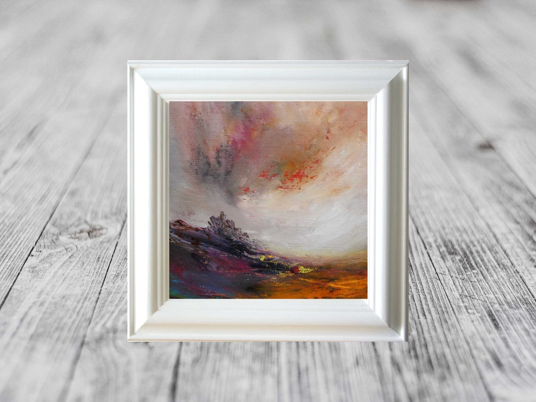Dartmoor Storm English Moorland Landscape Original Art Painting of the ...