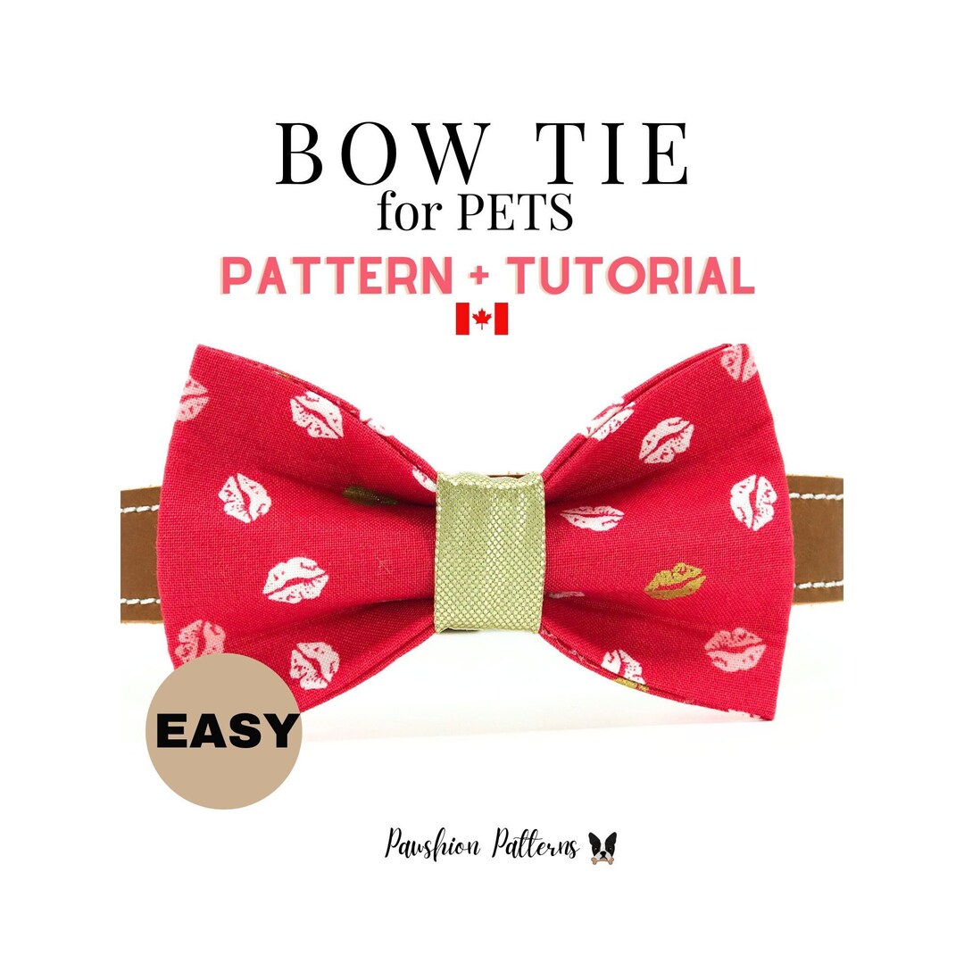 Dog Bow Tie Sew Pattern/cat Bow Tie Sew Pattern/pdf Sewing Tutorial for ...