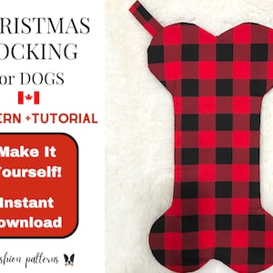 Dog Bone Christmas Stocking Sewing Pattern/ PDF Sewing | Etsy
