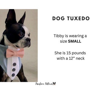 Dog Tuxedo Sewing Pattern DIY, Dog Tuxedo Sewing Pattern, PDF Sewing ...