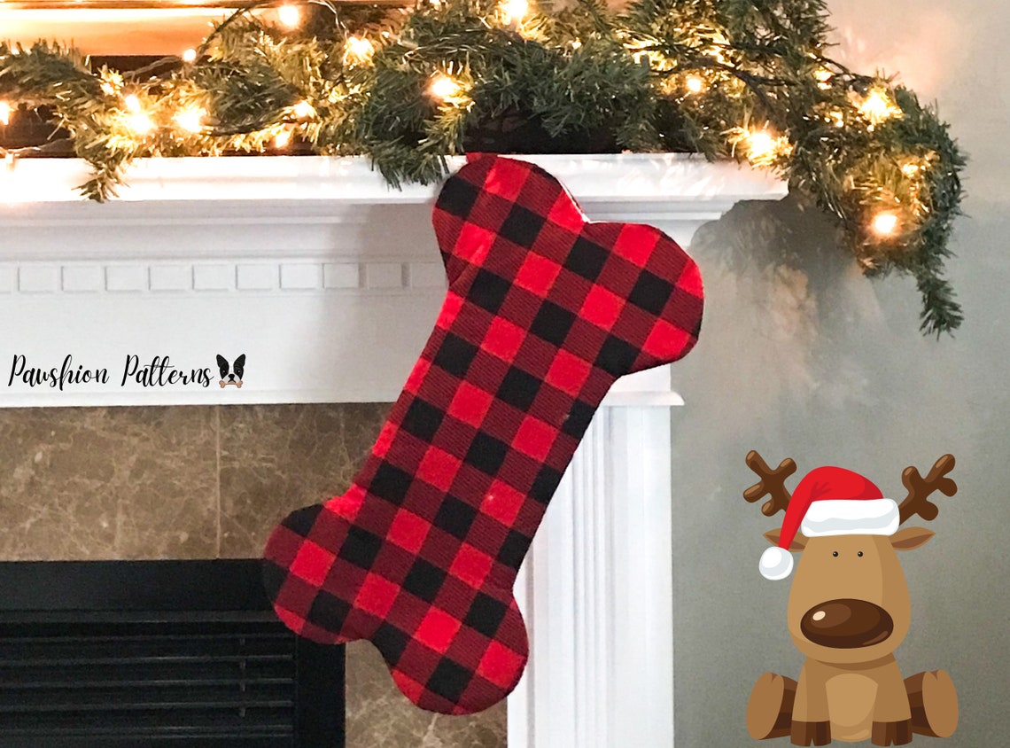 Dog Bone Christmas Stocking Sewing Pattern/ PDF Sewing | Etsy