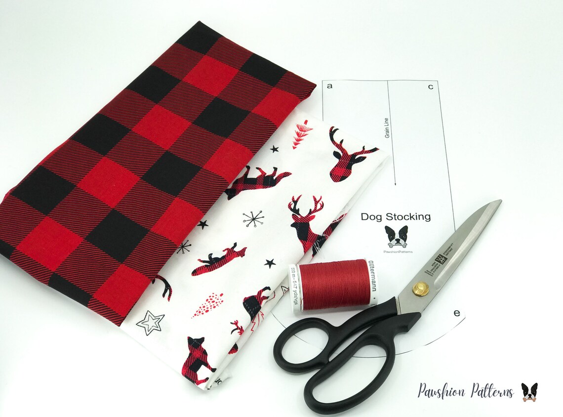 Dog Bone Christmas Stocking Sewing Pattern/ PDF Sewing | Etsy