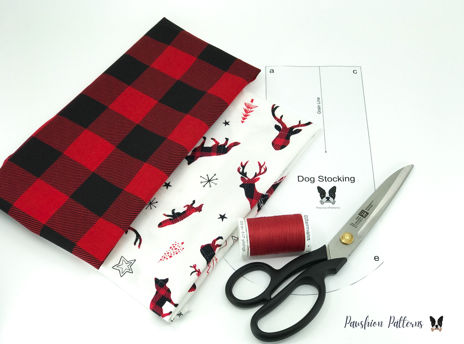 Dog Bone Christmas Stocking Sewing Pattern/ PDF Sewing | Etsy