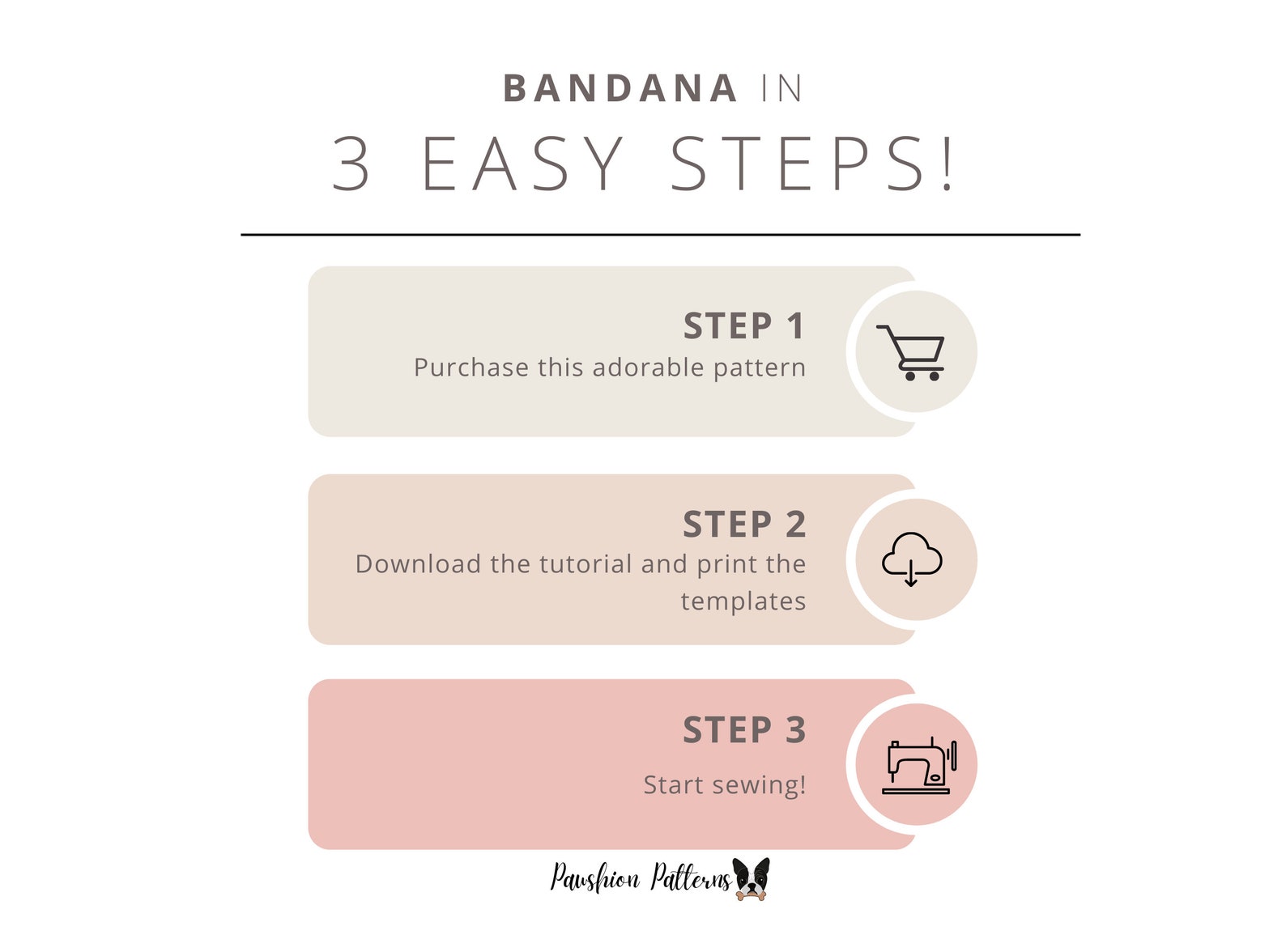 Dog Bandana Sewing Pattern/pet Bandana Sewing Pattern/ PDF Sewing ...