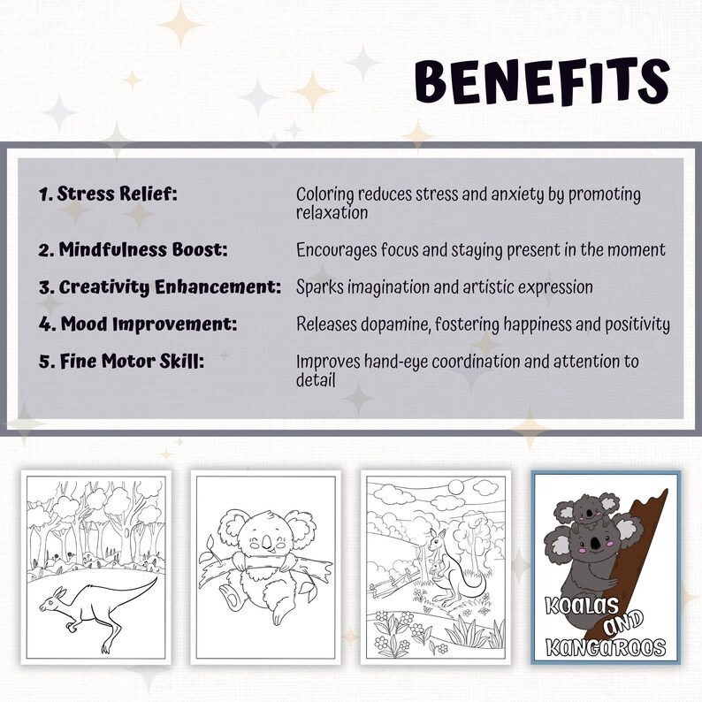 10 Kangaroo and Koala Coloring Pages | Fun for Kids & Adults | Relax ...