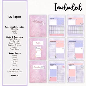 Printable Planner | Girl Gamer Theme | Monthly Weekly Daily Calendar ...