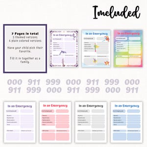 Emergency Plan for Kids | Printable Safety Script | Family Safety Tool ...
