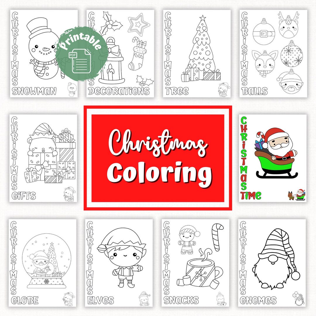 10 Christmas Coloring Pages | Fun and Cute Holiday Designs for Kids ...