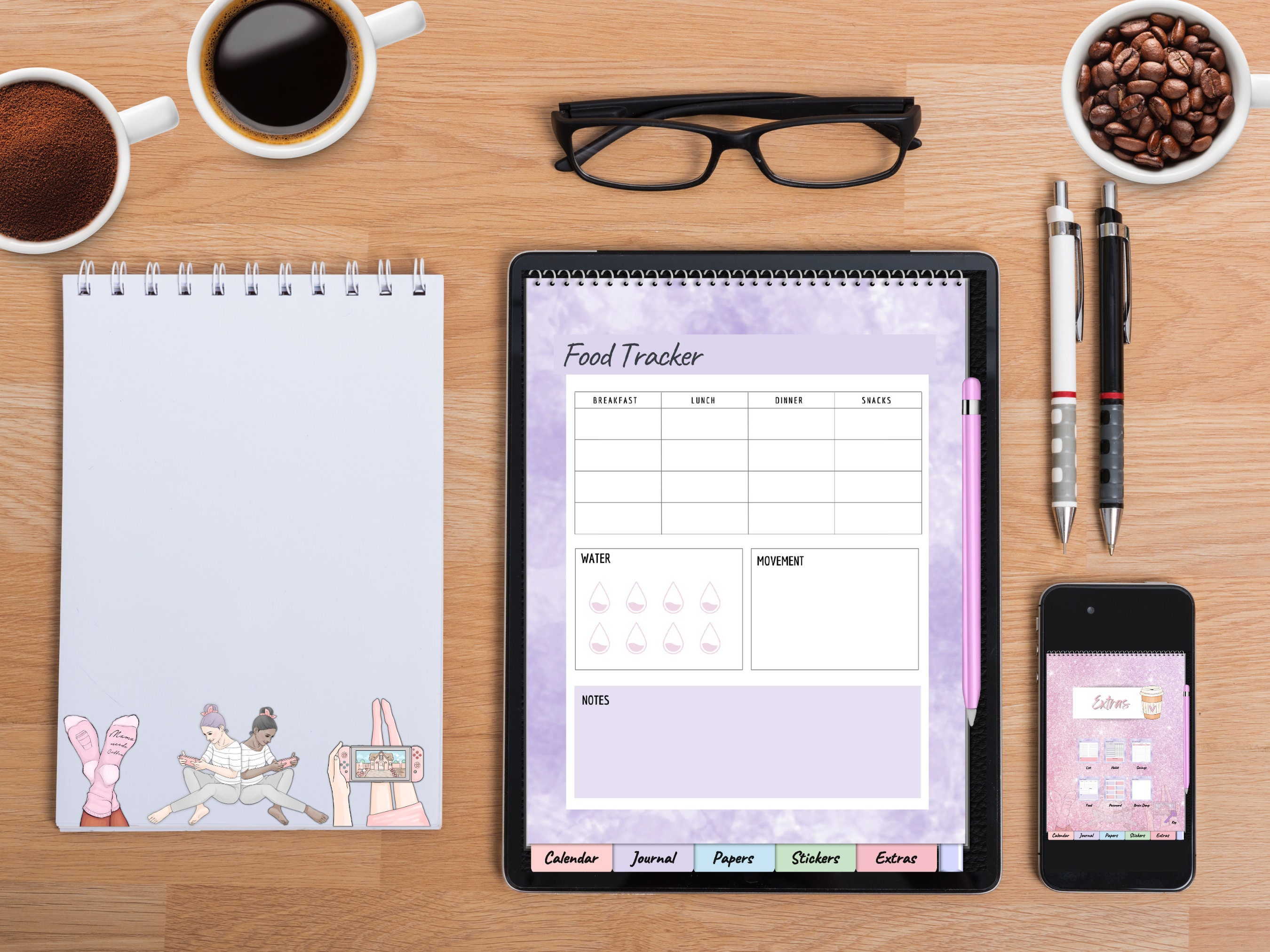 GOODNOTES Perpetual Planner Cute Girl Gamer Themed Planner Fully ...