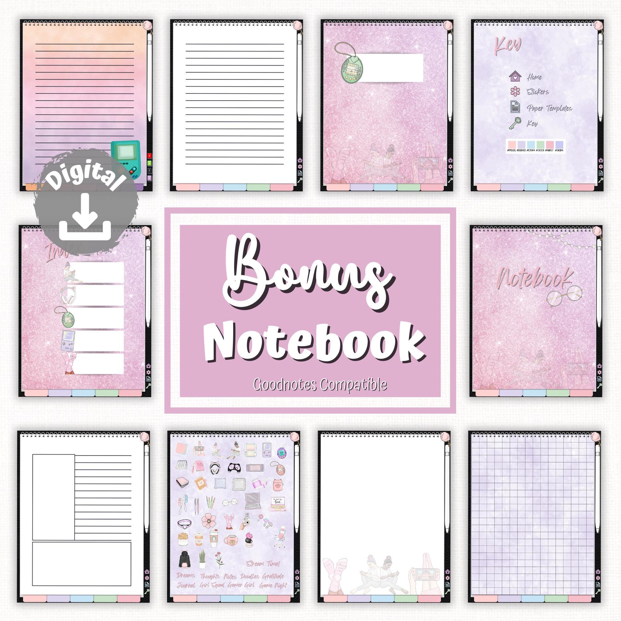 GOODNOTES Perpetual Planner | Cute Girl Gamer Theme | Fully Hyperlinked ...