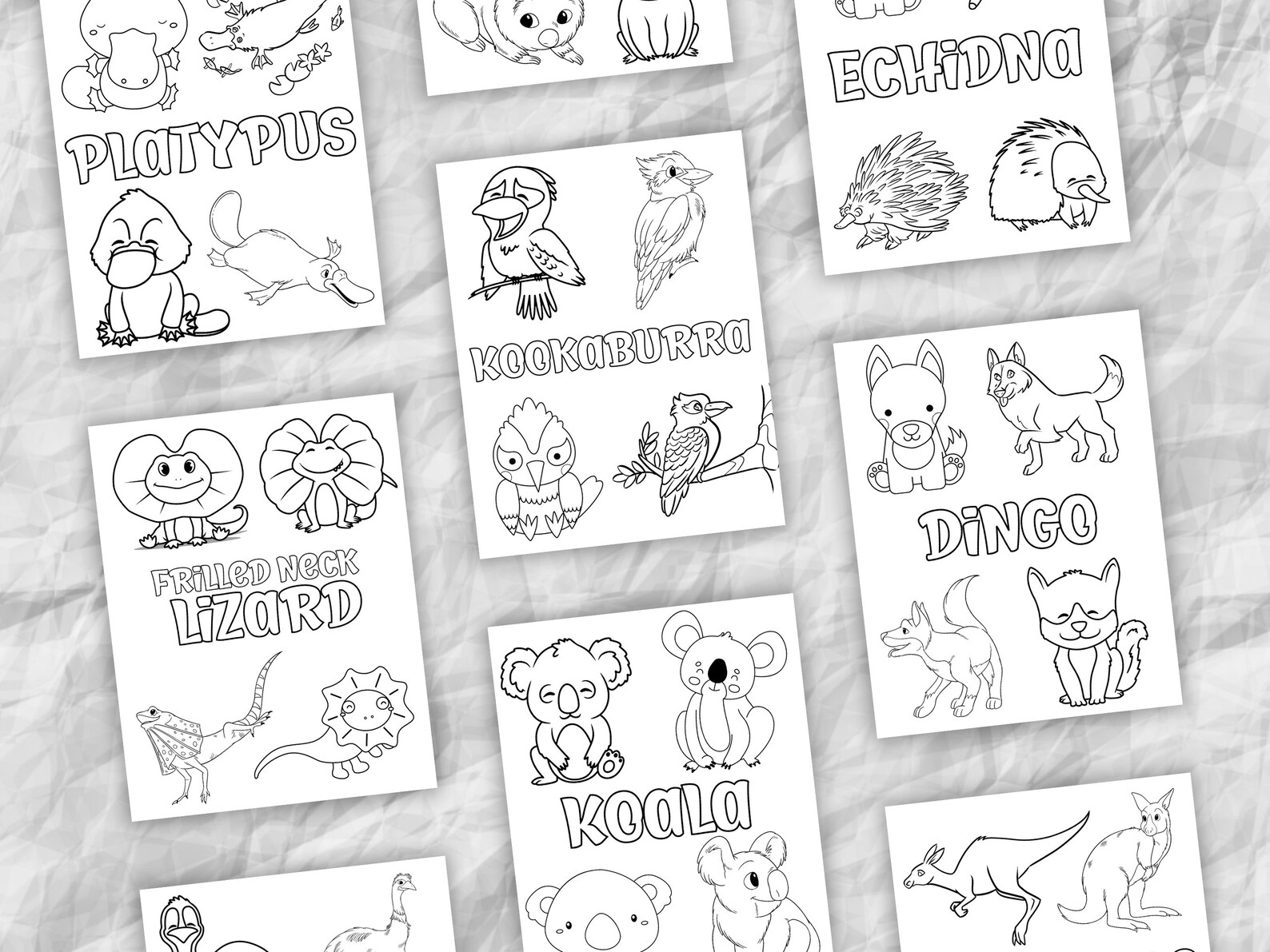 10 Australian Animal Coloring Pages Fun for Kids, Teens, and Adults ...