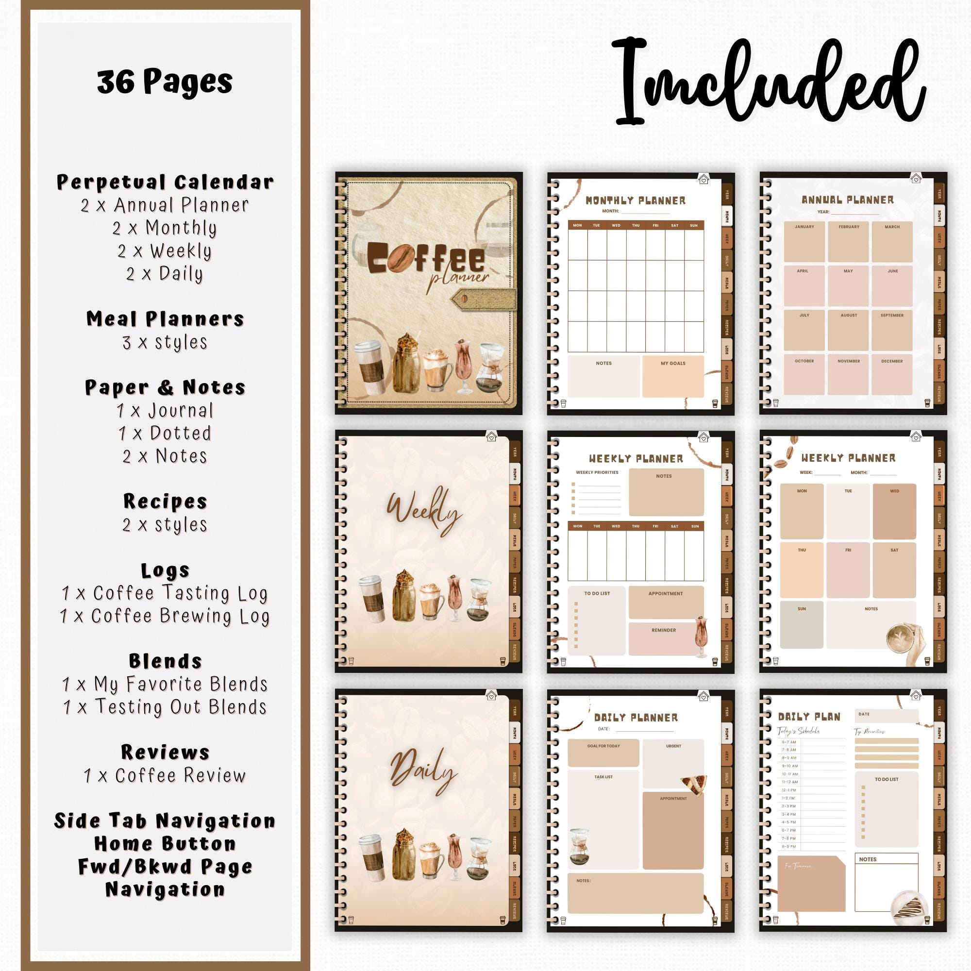 GOODNOTES Coffee Planner and Bonus Notebook | Coffee Enthusiast's Dream ...