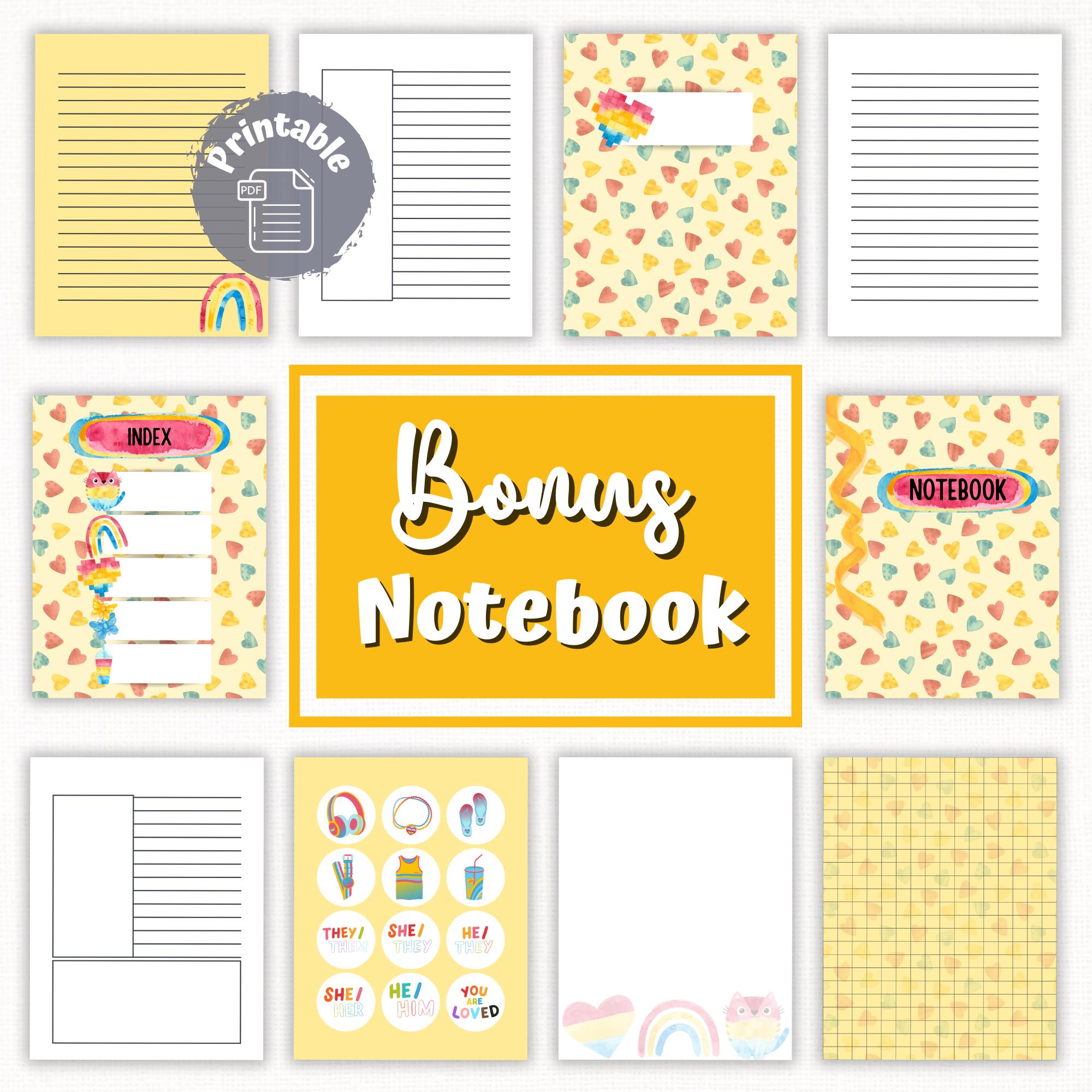 PRIDE Themed | Pansexual Planner PRINTABLE With Bonus Matching Notebook ...