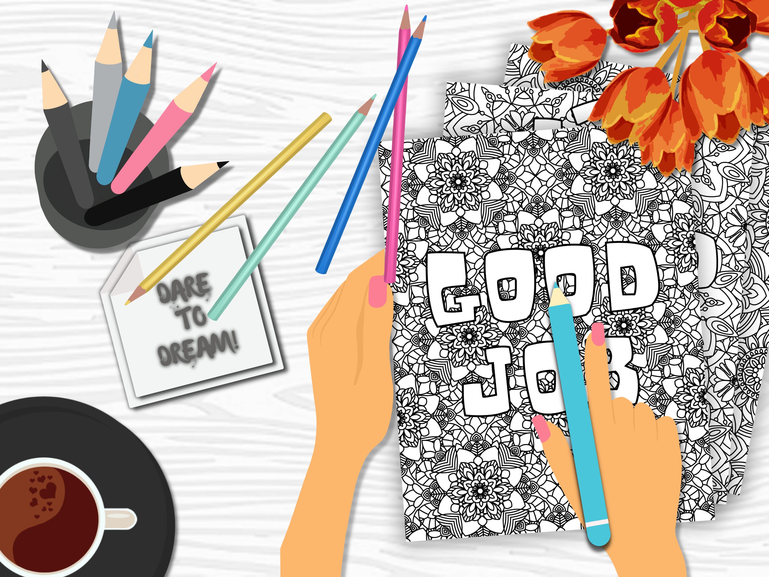 Celebration Coloring Pages Proud of You and More Coloring Sheets for ...