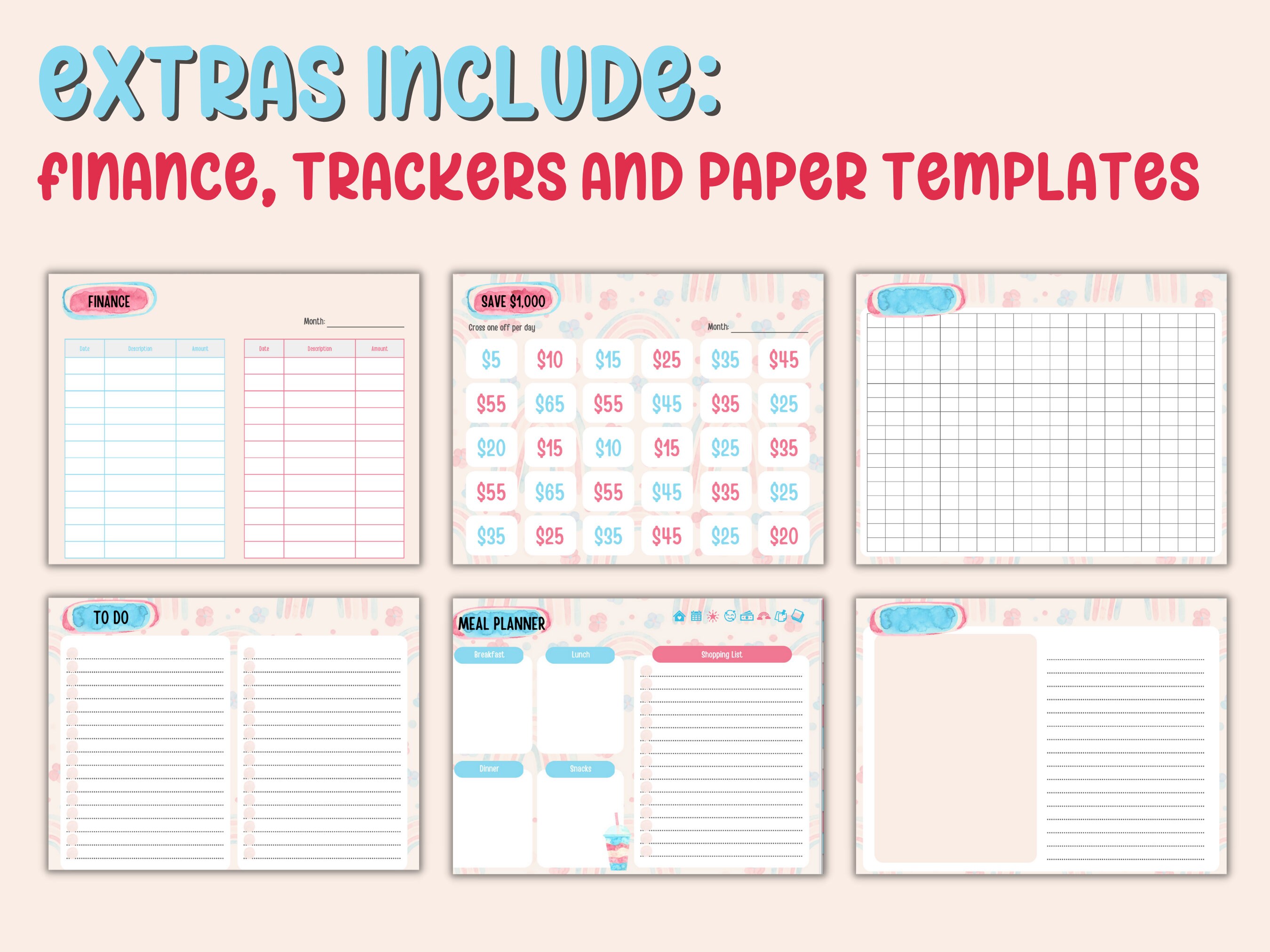 PRIDE Themed Transgender Themed Planner Printable Monthly Weekly Daily ...
