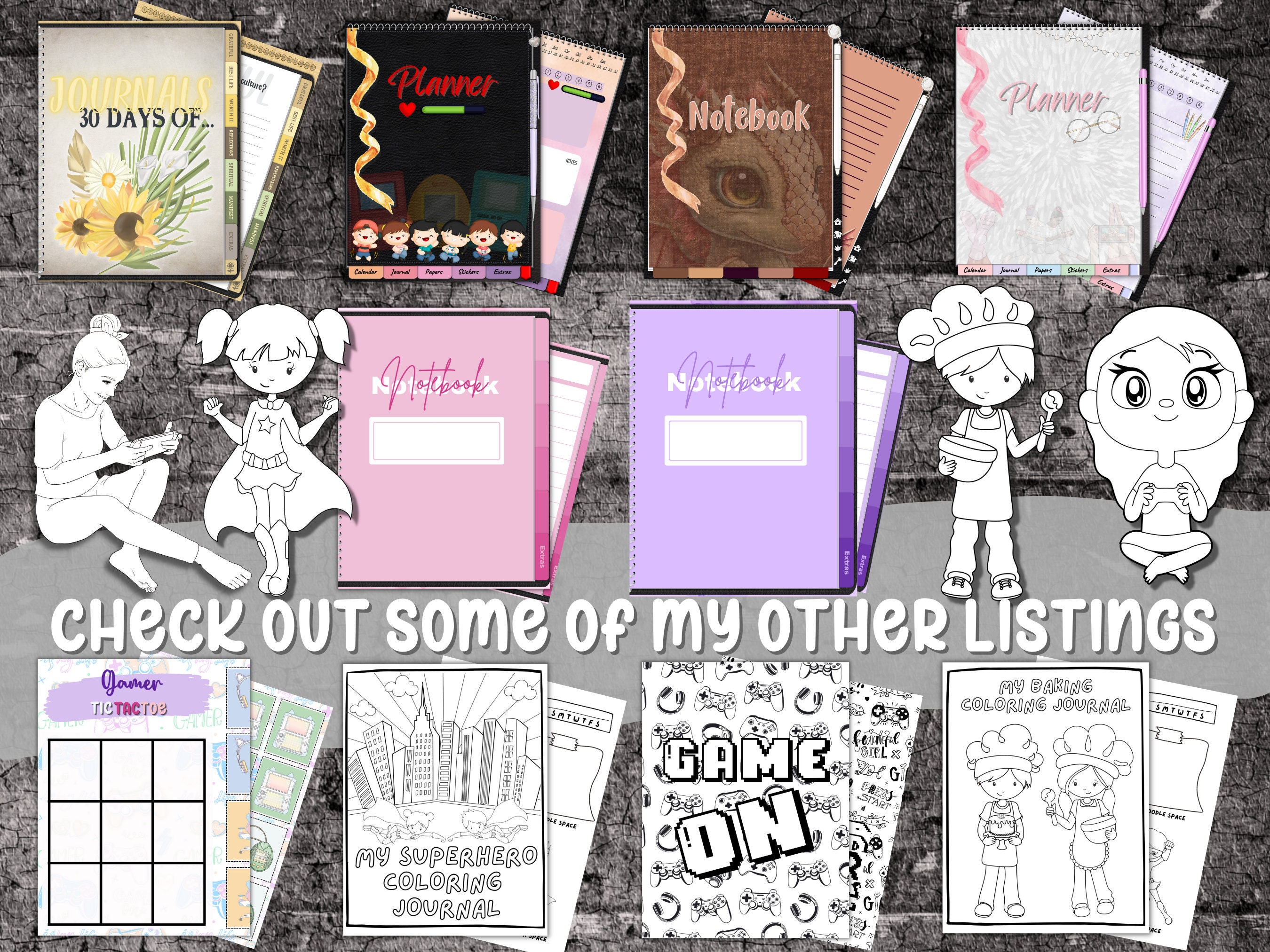 GOODNOTES Streaming Streamer Planner All in One Gaming Perpetual ...