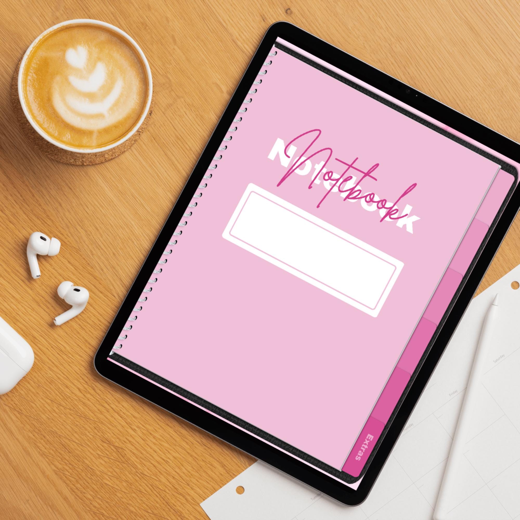 GOODNOTES Subject Notebook | 3 Colors: Purple, Pink and Grey | 5 Tabs ...