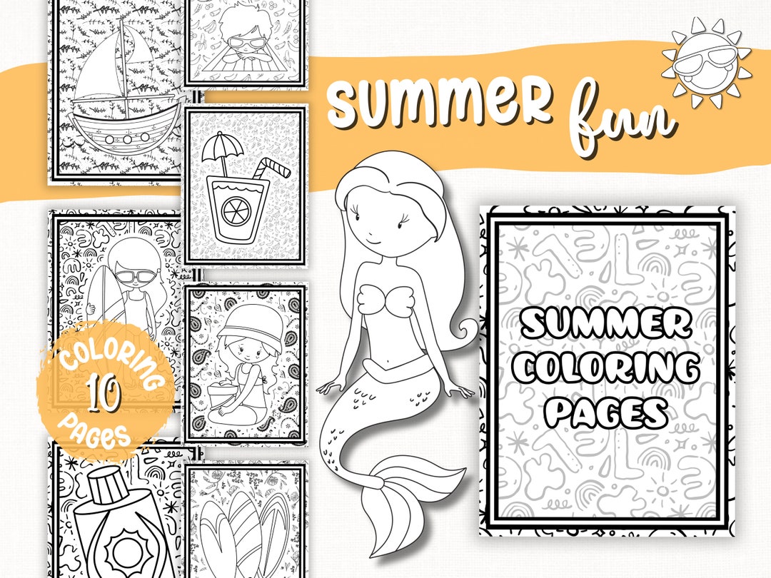 Coloring Pages Summer Fun Coloring Pages Relax and Color Your Way to ...