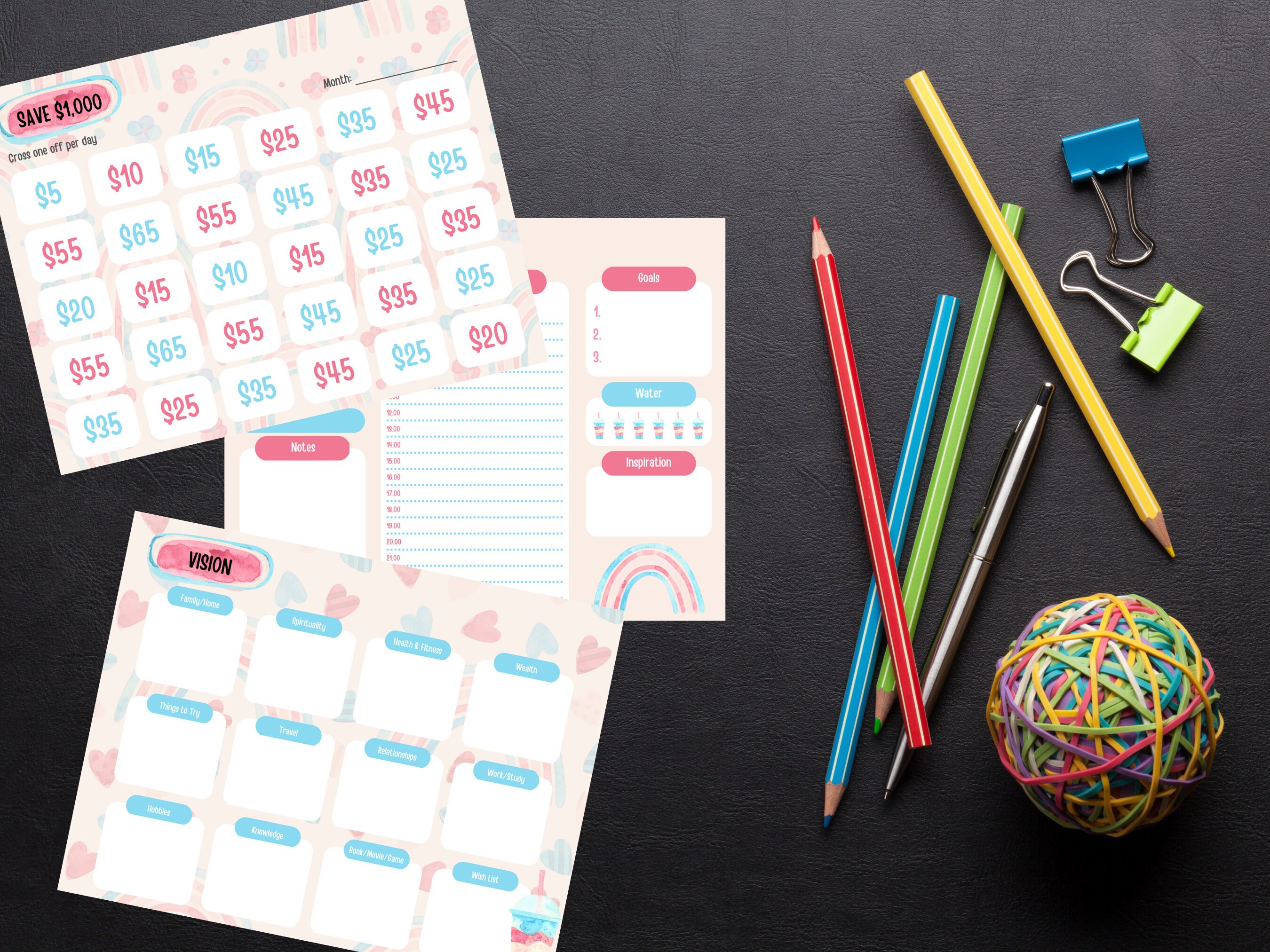 PRIDE Themed Transgender Themed Planner Printable Monthly Weekly Daily ...