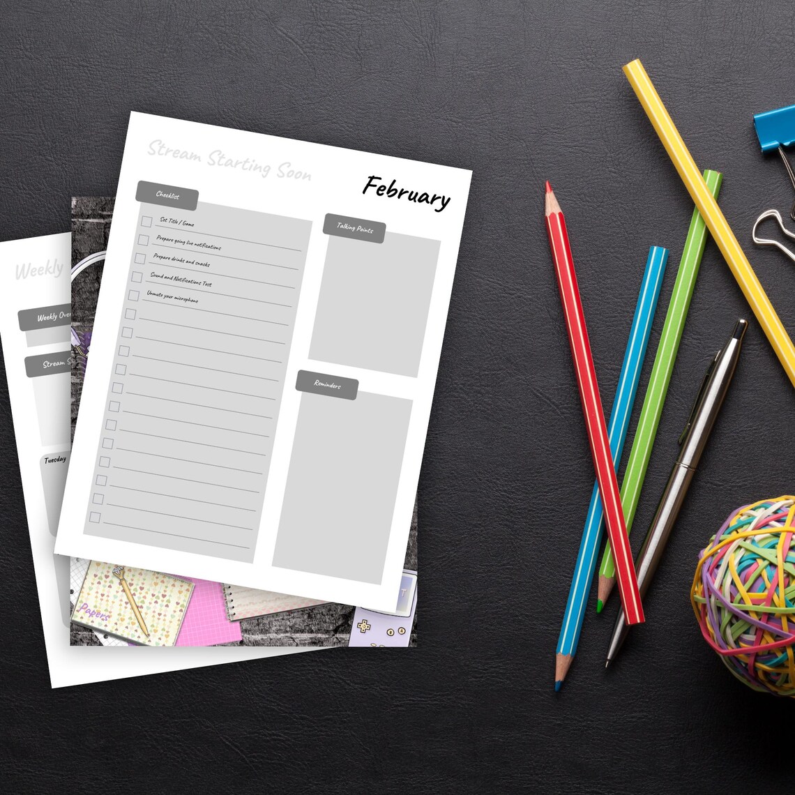 PRINTABLE Streamer and Gamer Planner | Perpetual Gaming Planner | Game ...