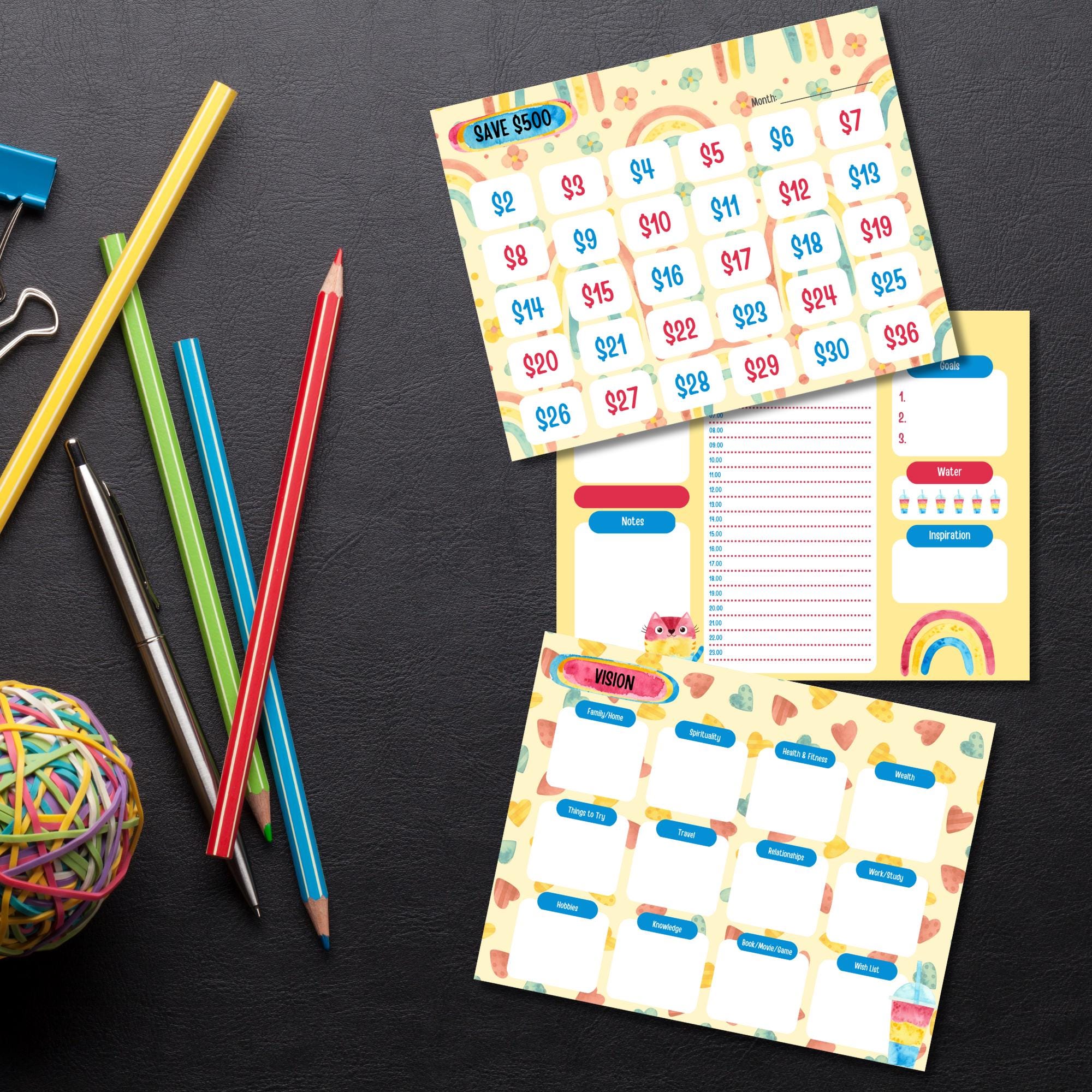 PRIDE Themed | Pansexual Planner PRINTABLE With Bonus Matching Notebook ...