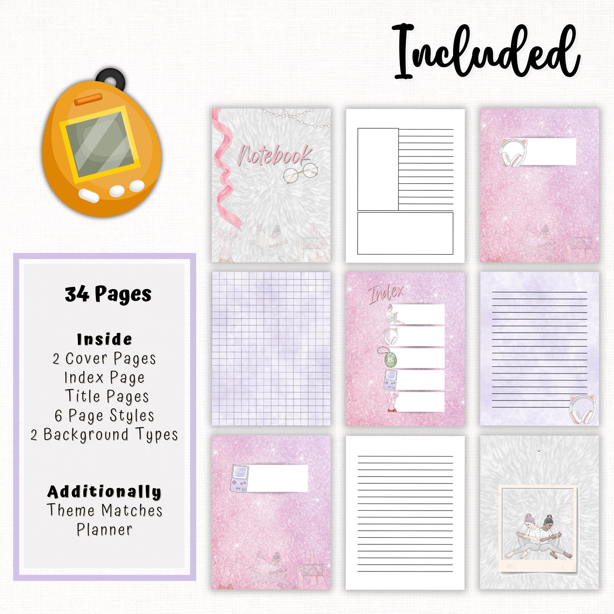 Printable Planner | Girl Gamer Theme | Monthly Weekly Daily Calendar ...