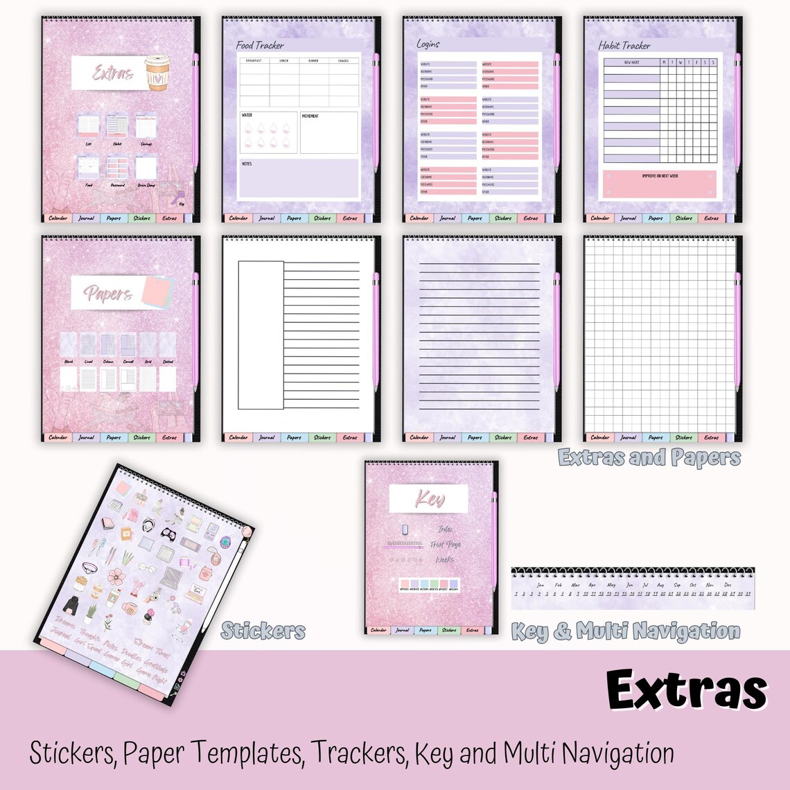GOODNOTES Perpetual Planner | Cute Girl Gamer Theme | Fully Hyperlinked ...