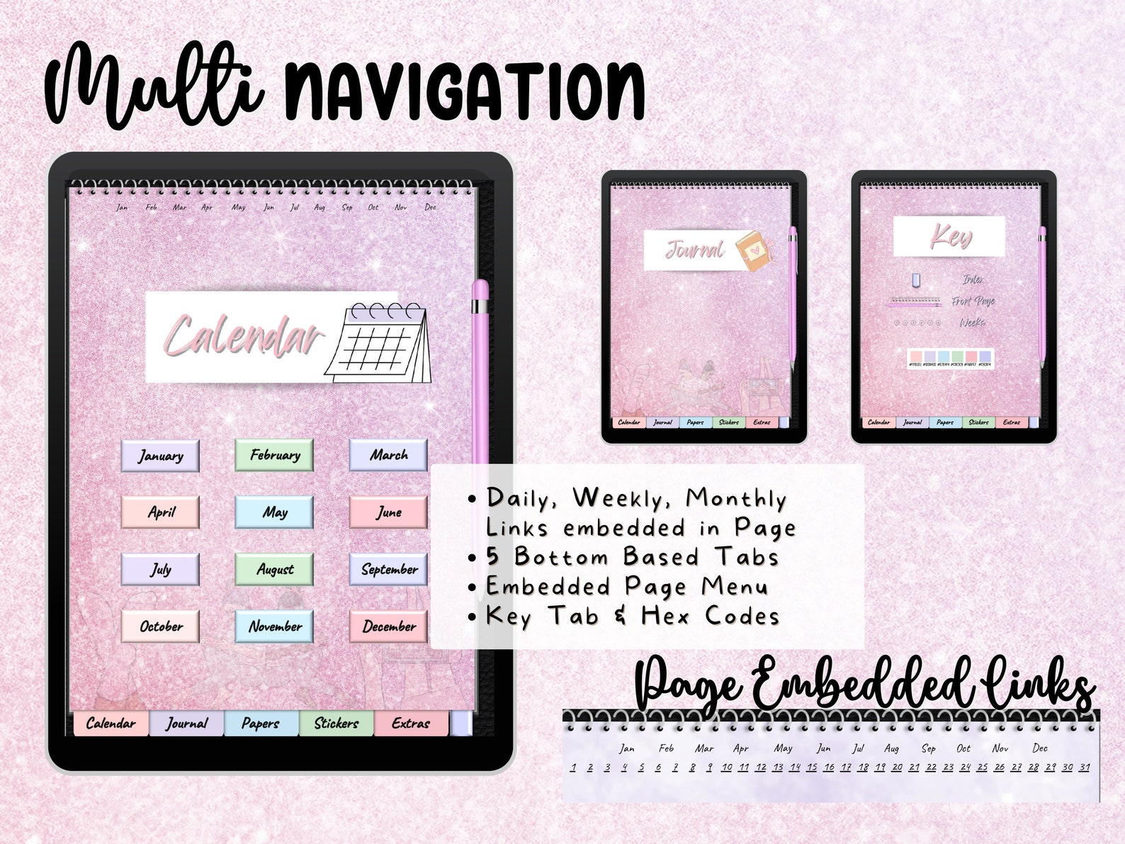 GOODNOTES Perpetual Planner Cute Girl Gamer Themed Planner Fully ...