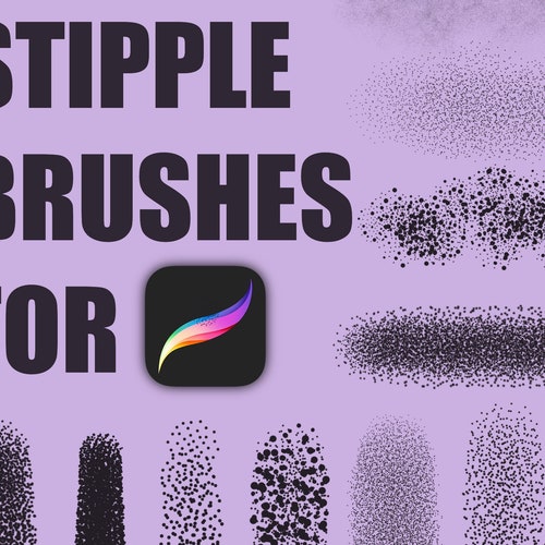 Stipple Brushes for Procreate - Etsy