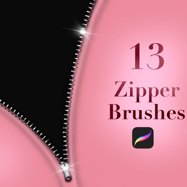 Zipper Brushes Procreate - Etsy
