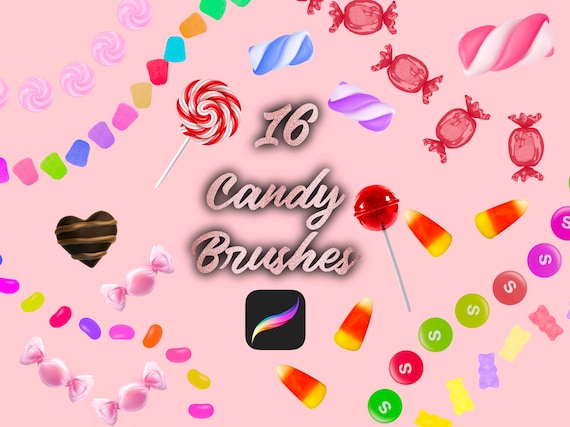 Candy Brush Set Procreate Brushes Snacks Brush Procreate - Etsy