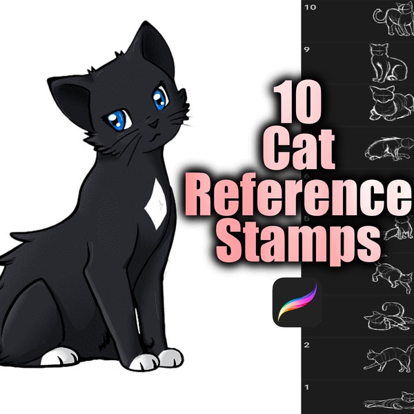 Cat Stamp - Etsy