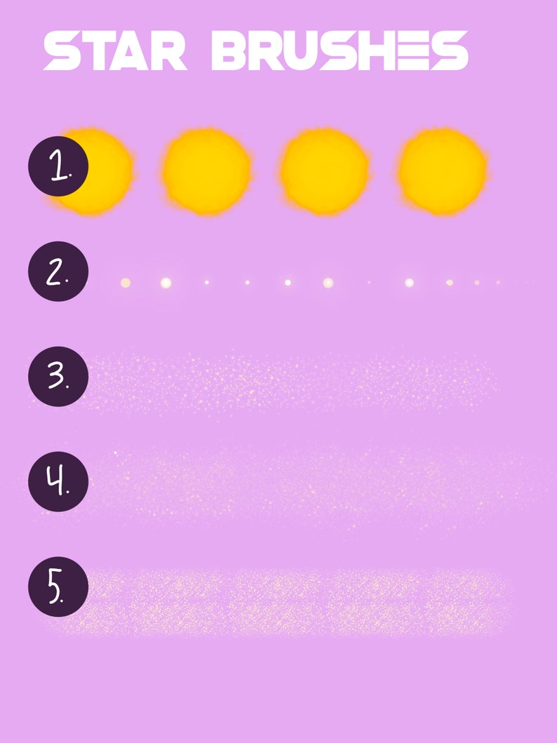 Space Brush Set Star Brushes Galaxy Brushes Planet Brushes - Etsy