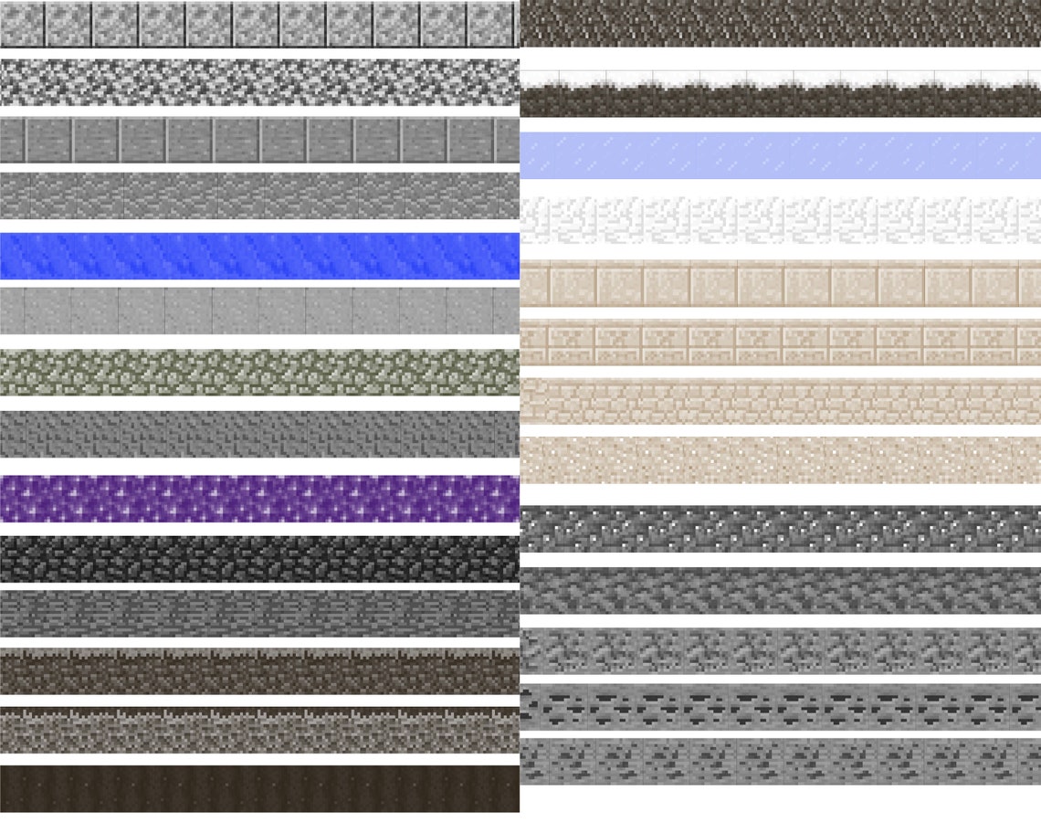 Minecraft Brush Set Minecraft Brushes Procreate Brushes - Etsy