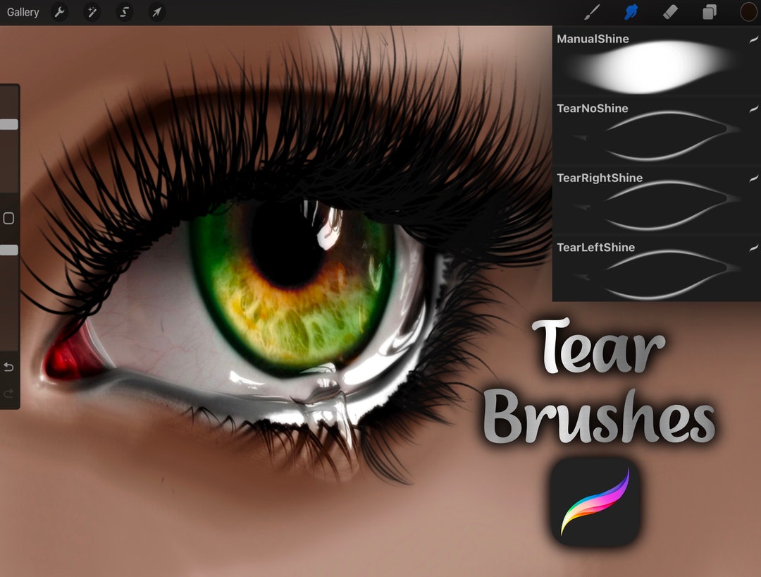 Procreate Tears Brushes , Tear Brush, Procreate Skin Brushes, Procreate ...