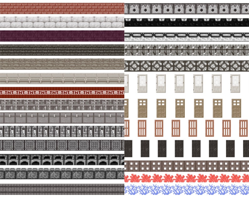 Minecraft Brush Set Minecraft Brushes Procreate Brushes - Etsy