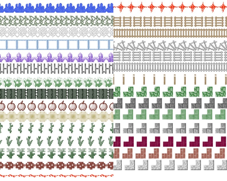 Minecraft Brush Set Minecraft Brushes Procreate Brushes - Etsy