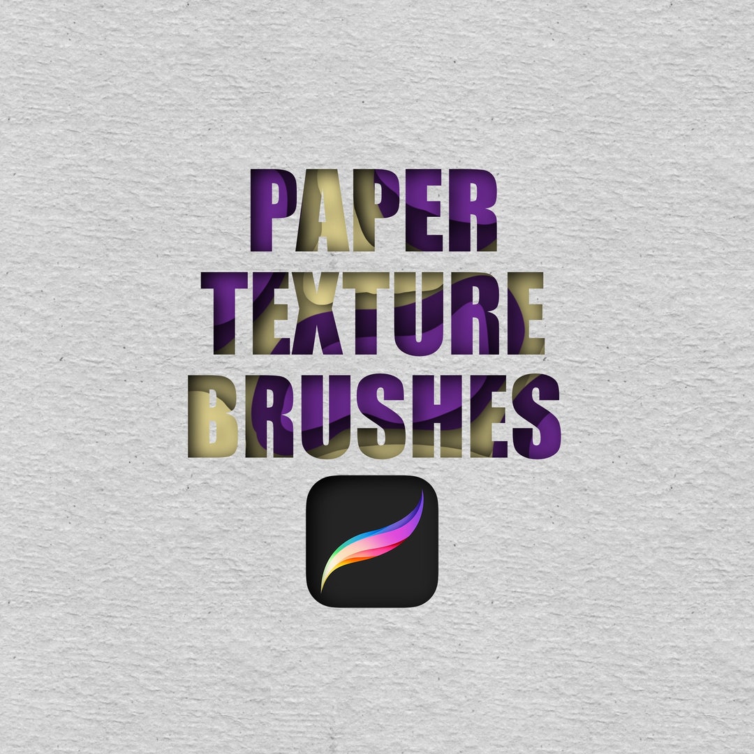 10 Paper Brush Set Procreate Texture Brushes Texture Brush - Etsy